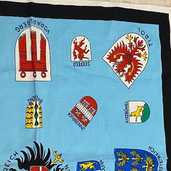 Maho | Accessories | Vintage Austria Flag Coat Of Arms Scarf Bandanna ...